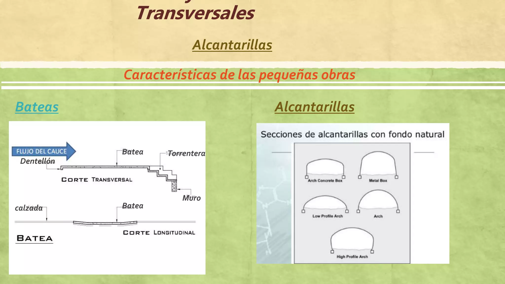 Drenajes Transversales | PPTX