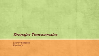 Drenajes Transversales | PPTX