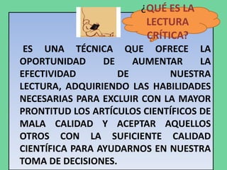 Unidad iii. comprension critica de la lectura | PPTX