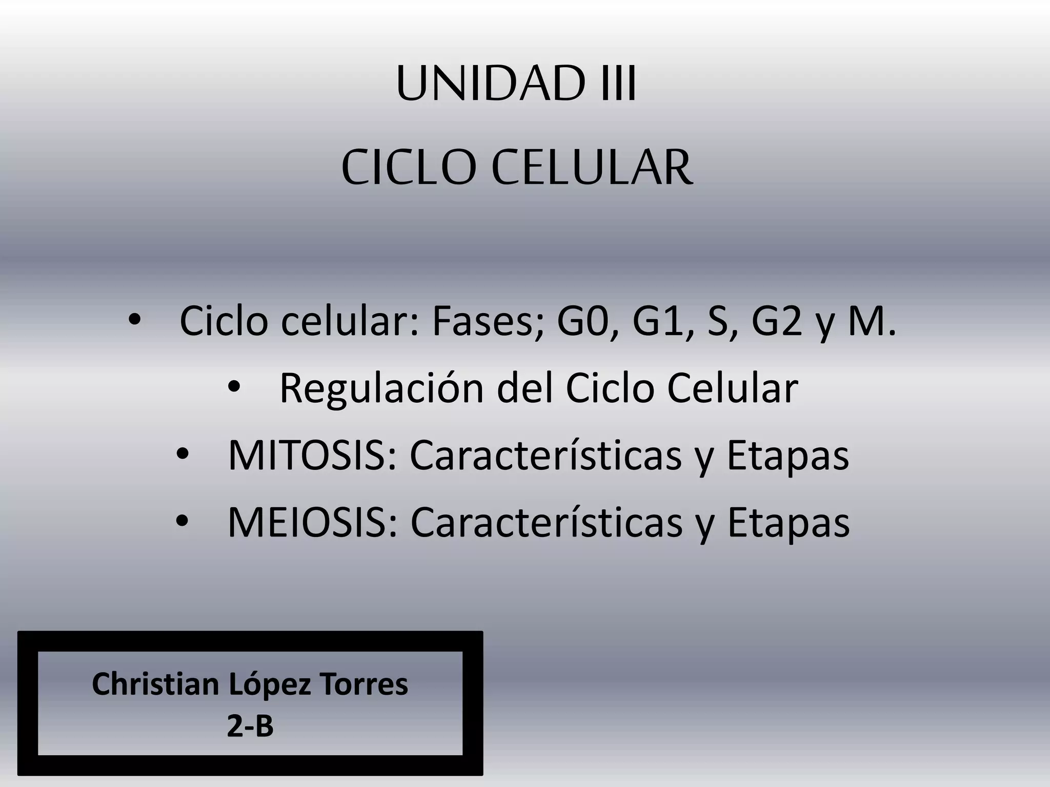 CICLO CELULAR | PPTX