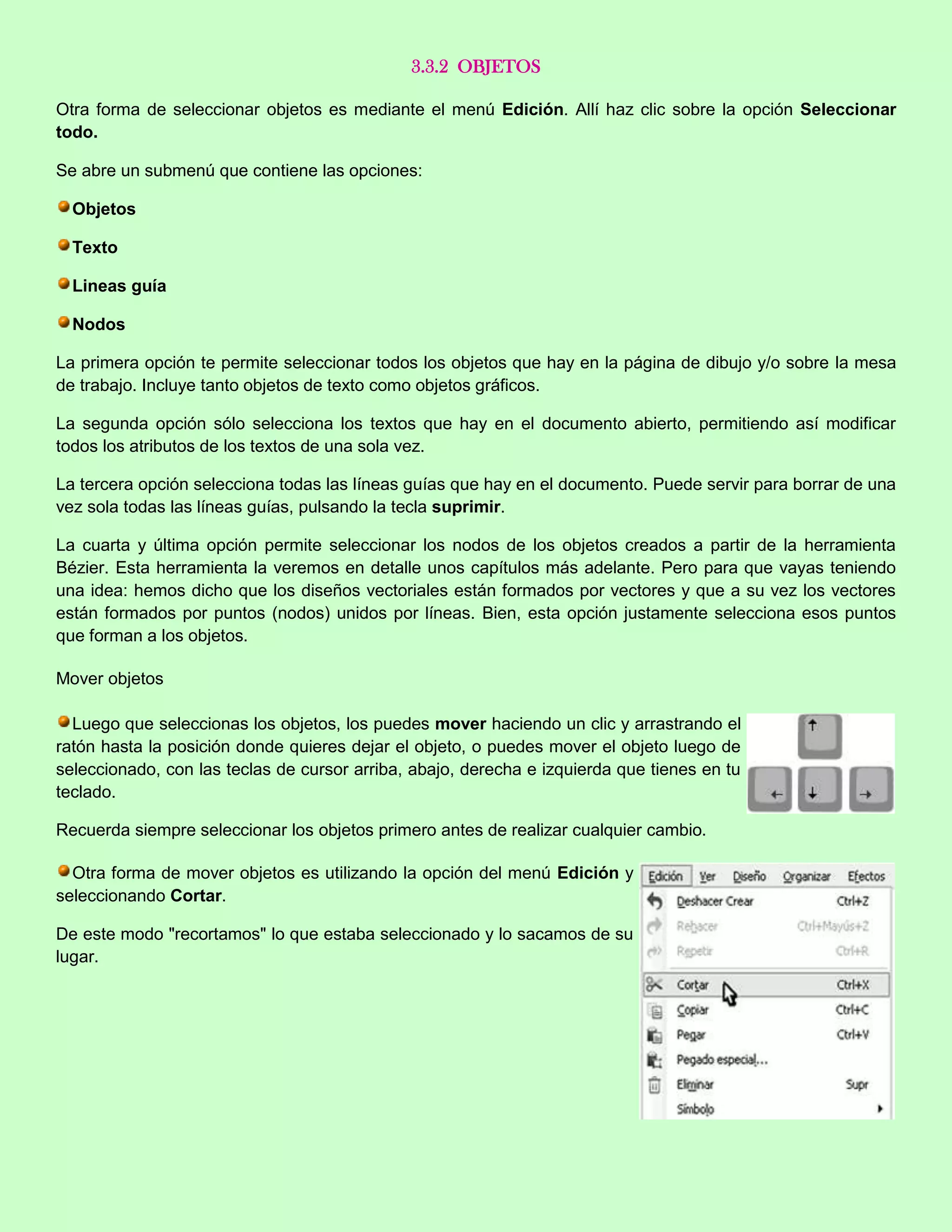 Unidad iii elementos y comandos de corel draw | DOCX