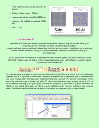 Unidad iii elementos y comandos de corel draw | DOCX
