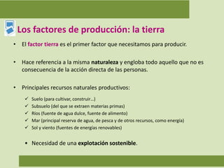 Unidad III Los agentes economicos, los factores de produccion y sus ...