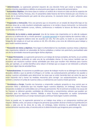 Unidad iii superación personal | DOC