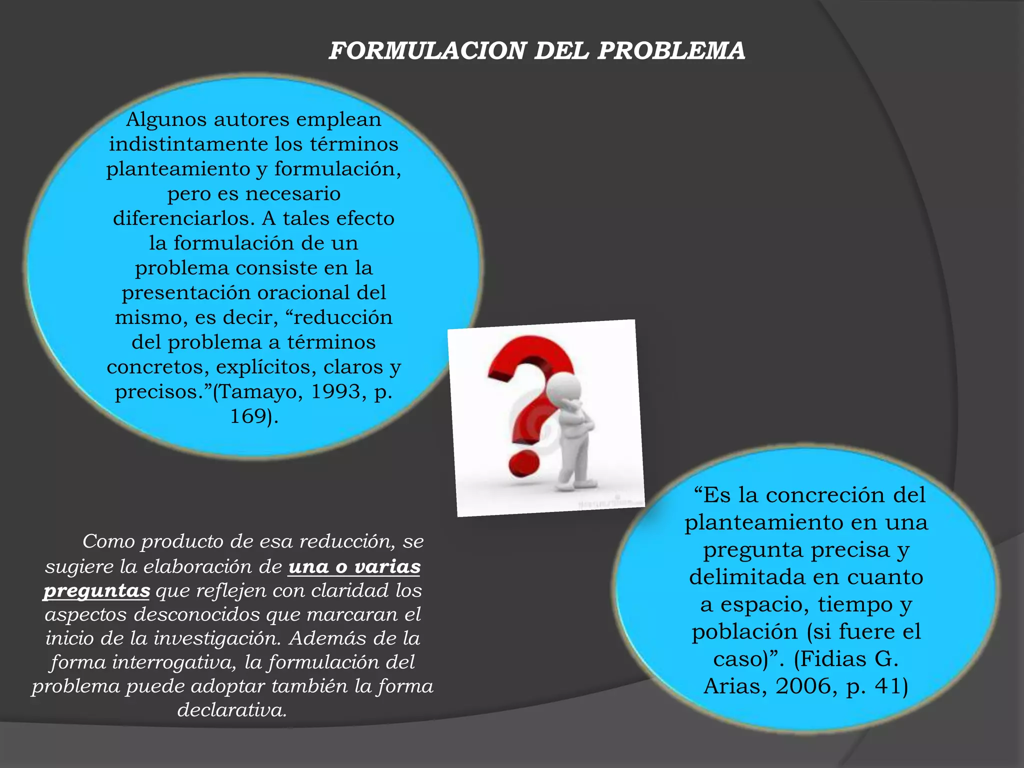 La formulacion de un problema en un Proyecto de Investigacion | PPTX ...