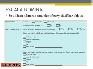 Unidad II tema 1 Escalas de Medición | PPT