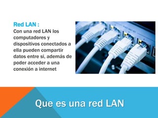 Unidad IV Instalacion de Red LAN | PPTX