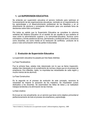 Unidad i y ii supervision educativa | DOCX