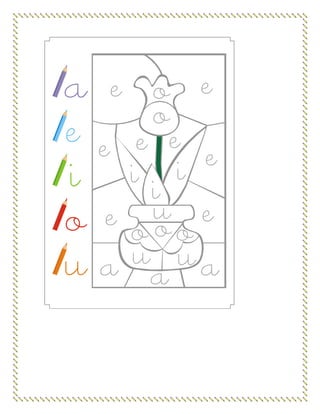 Ejercicio De Reconocimiento De Vocales En Palabras