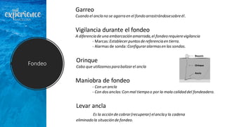 Unidad teorica 2 . elementos de amarre y fondeo | PDF