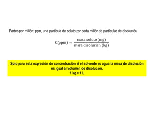 Unidad V. Disoluciones quimica de las disoluciones | PDF