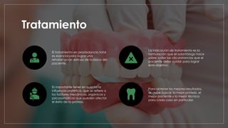 Pronostico y plan de tratamiento en prostodoncia total | PPTX