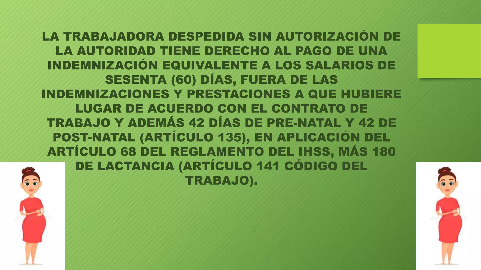 UUNIDAD VIII ARTICULOS DEL CODIGO DE TRABAJO SOBRE LAS PRESTACIONES ...