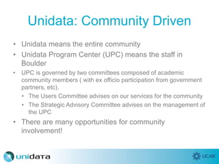 Unidata Overview 3.6.15