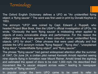 Unidentified flying Objects (UFO) class ix CBSE English (Main Course ...