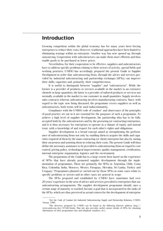 Unido guide to suppler development | PDF | Construction Industry ...