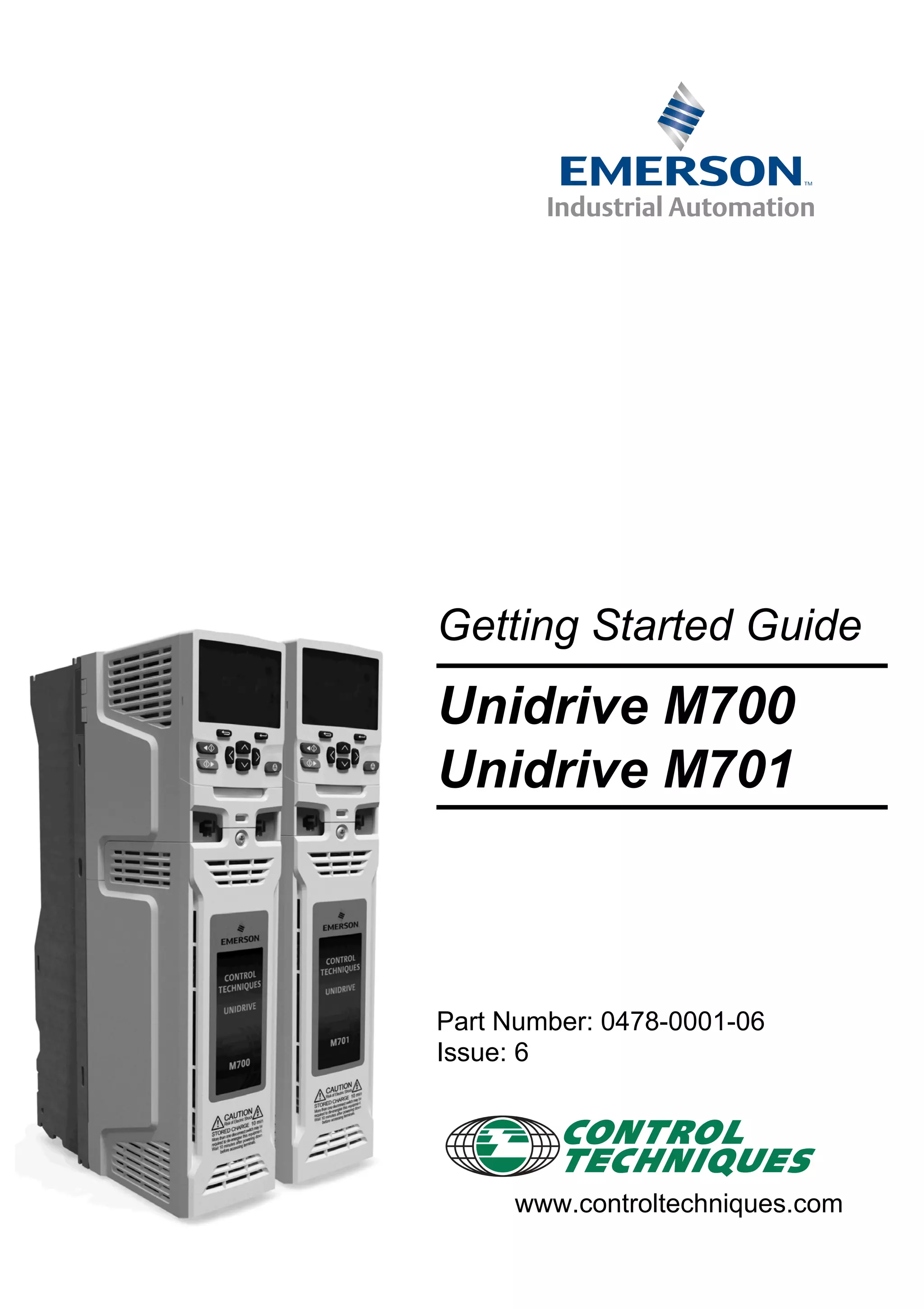 Unidrive m700 getting_started_guide_english_iss6 | PDF