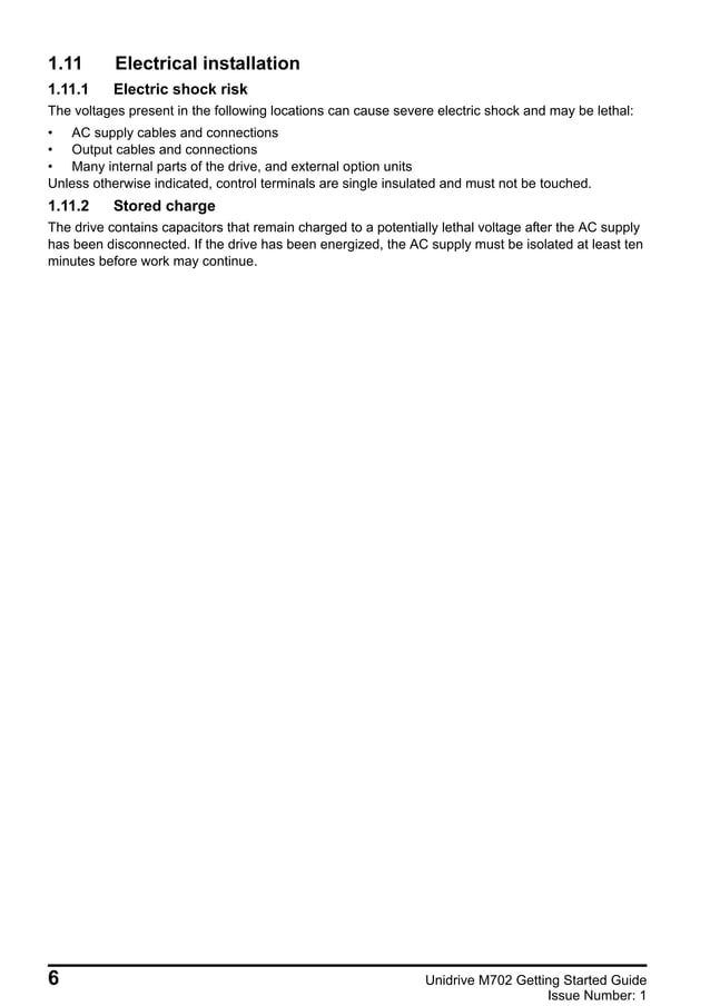 Unidrive m702 getting_startedguide_issue1_english | PDF