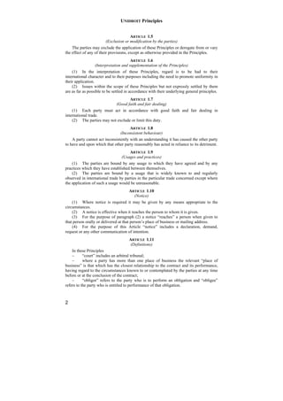 Unidroit Principii | PDF