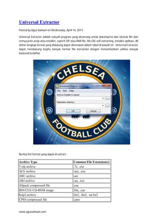 Universal Extractor | PDF