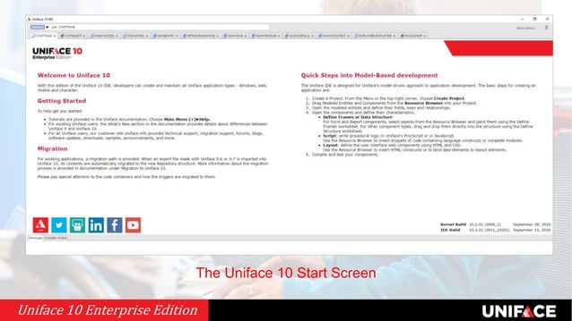 Uniface 10 Enterprise Edition | PPTX | Web Development | Internet