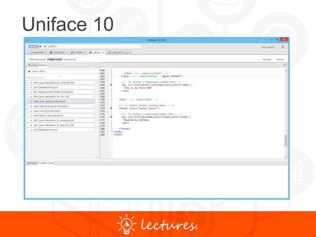 Uniface Lectures Webinar - Uniface 10 Technical Deep Dive | PPT