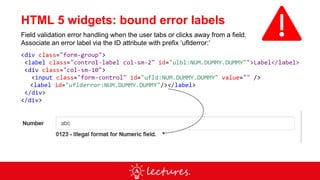 Uniface Lectures Webinar - Building Responsive Applications with Uniface: Development | PPT