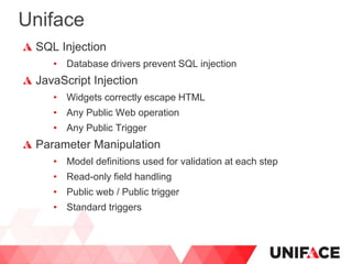 Uniface Web Application Security | PPTX | Web Development | Internet