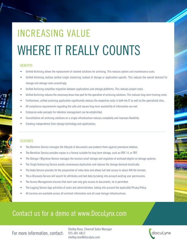 DocuSuite - Unified Archiving | PDF DocuSuite - Unified Archiving | PDF