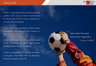 Unifi Capital Corporate Profile | PDF