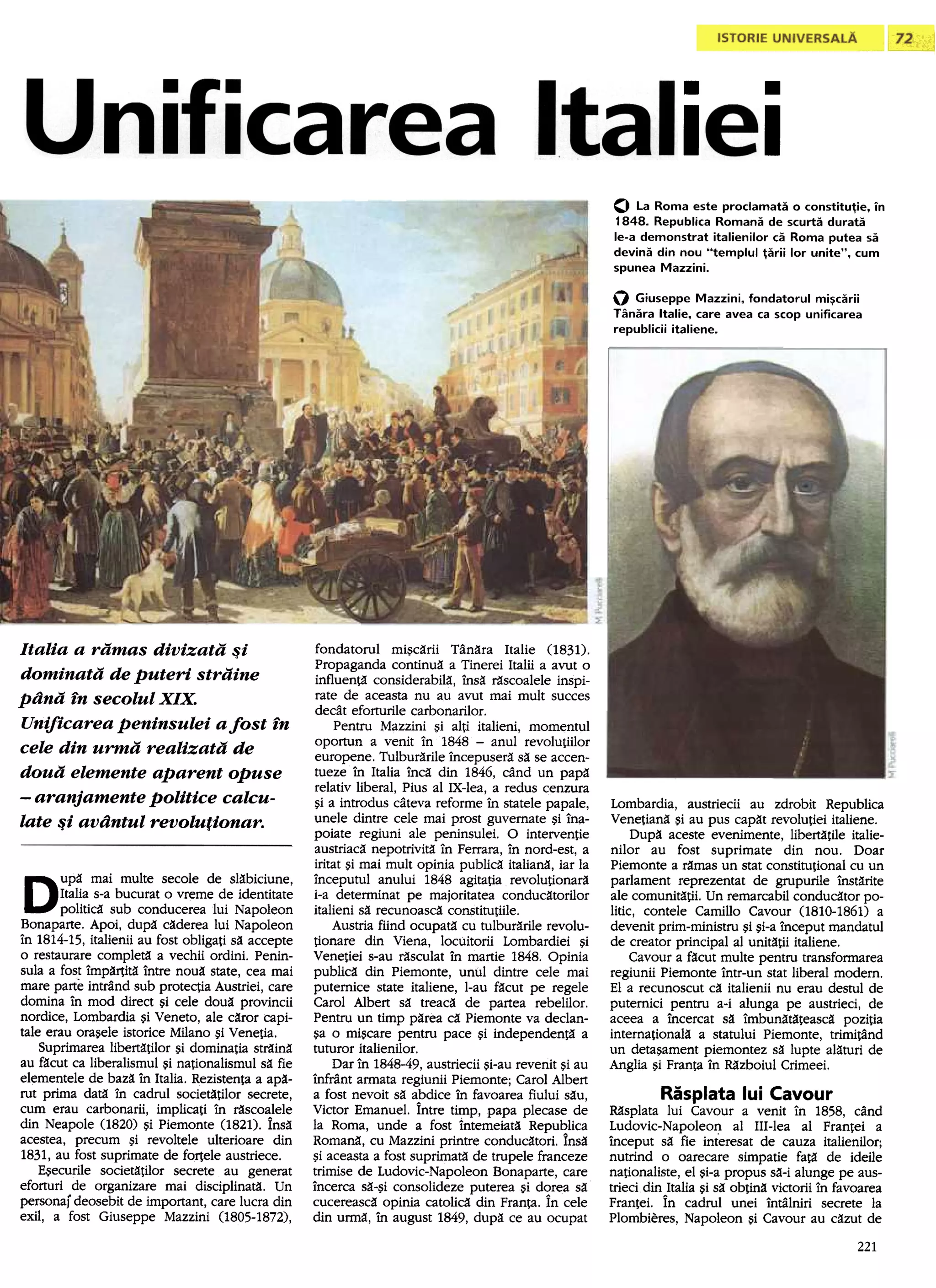 Unificarea italiei | PDF