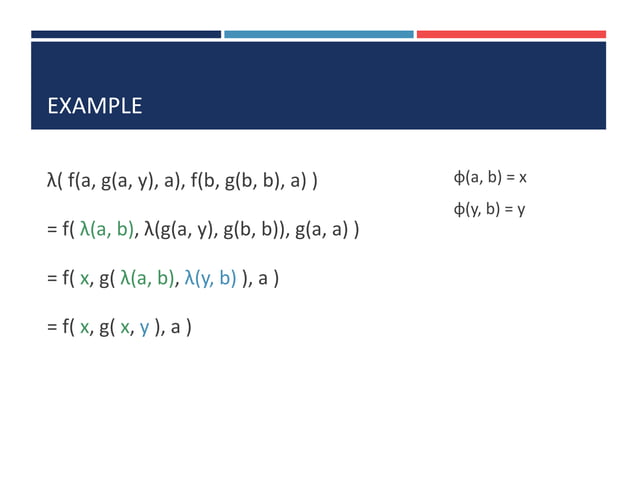 Unification and Anti-Unification Algorithm | PPT