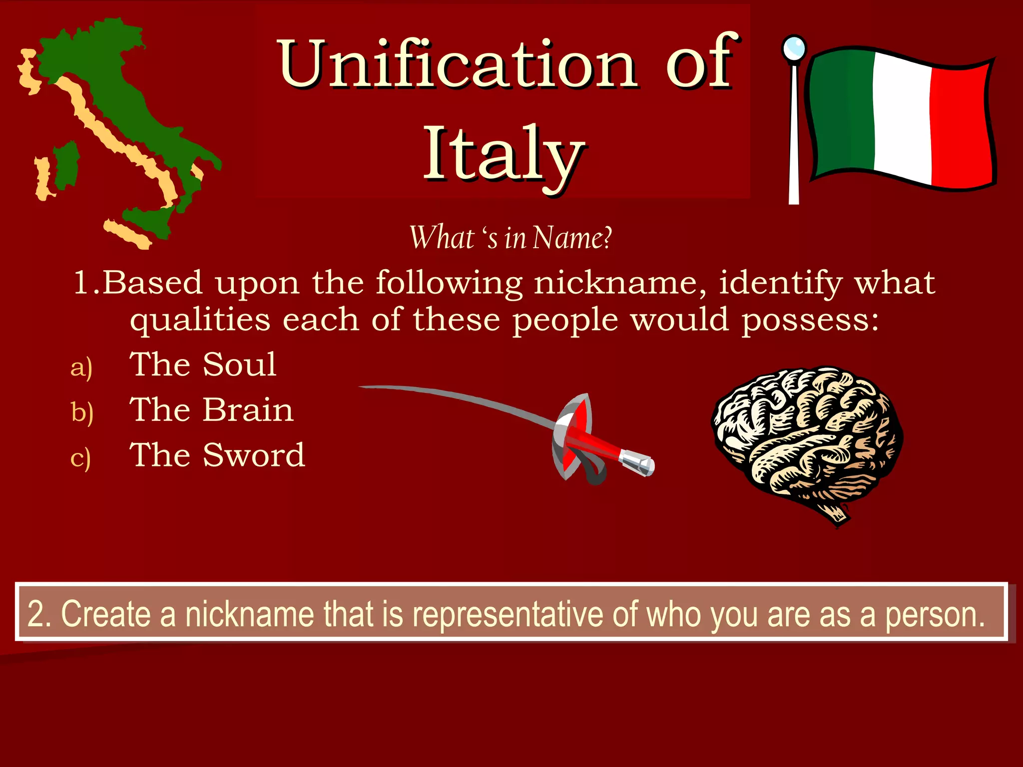 Unification of Italy and Germany | PPT