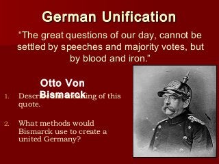 Unification of Italy and Germany | PPT