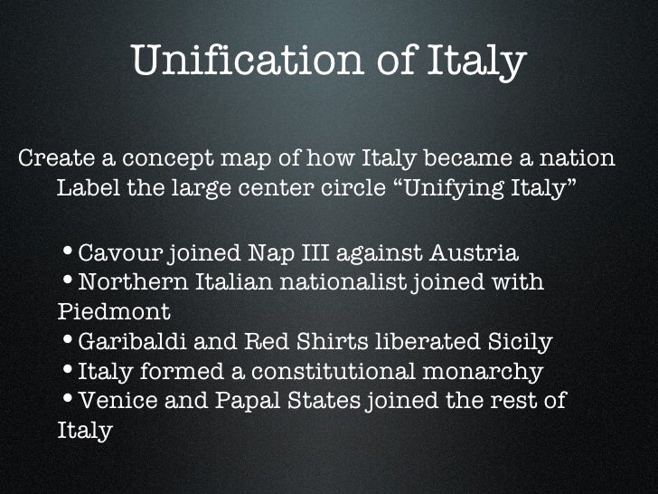 Venn Diagram Of Italian And German Unification World History