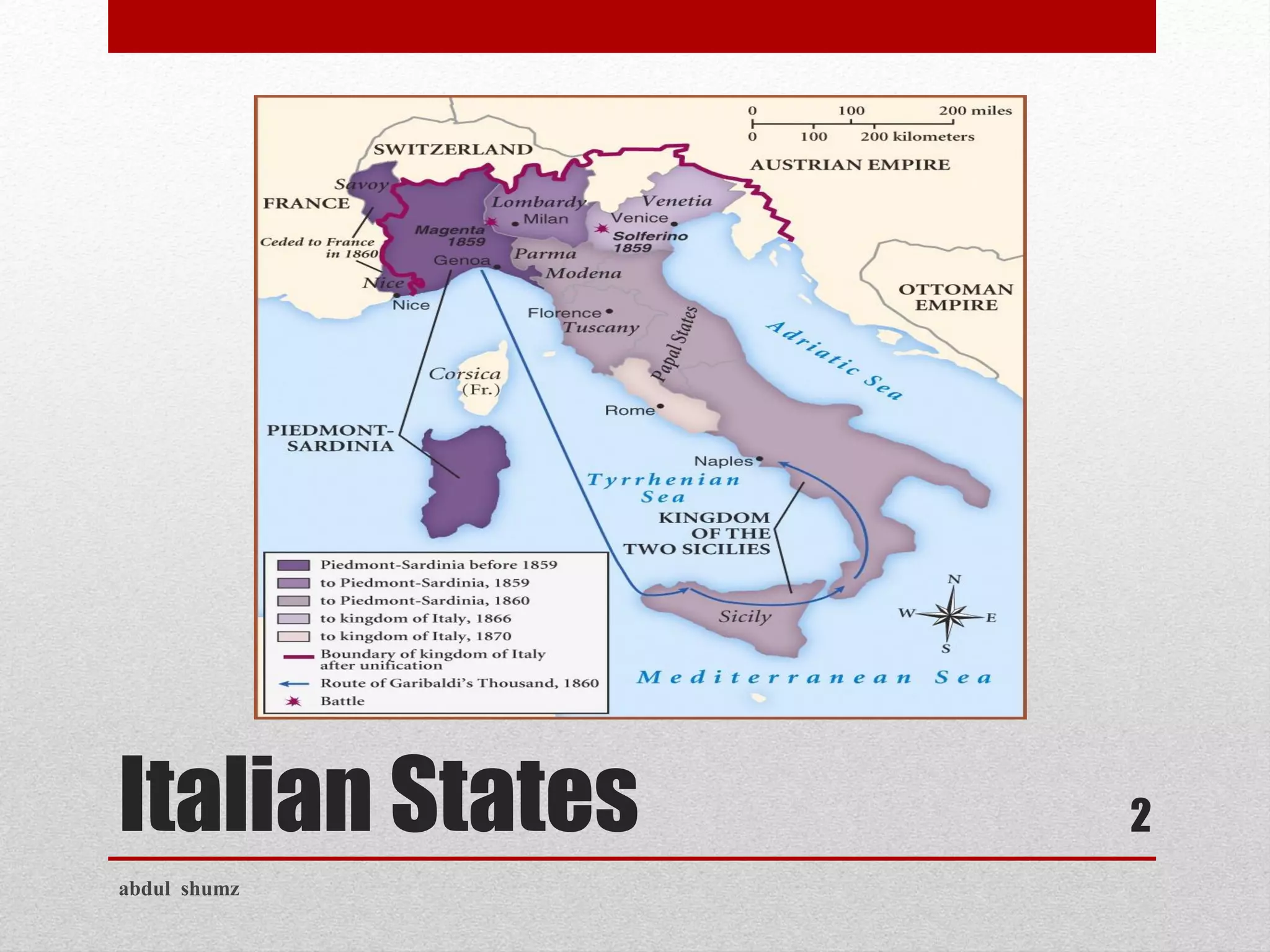 Unification of Italy, History, class 10 cbse | PDF