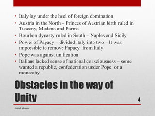 Unification of Italy, History, class 10 cbse | PDF | Europe Travel ...