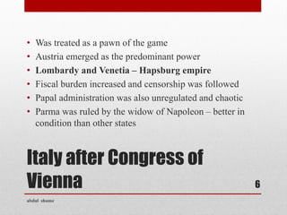 Unification of Italy, History, class 10 cbse | PDF