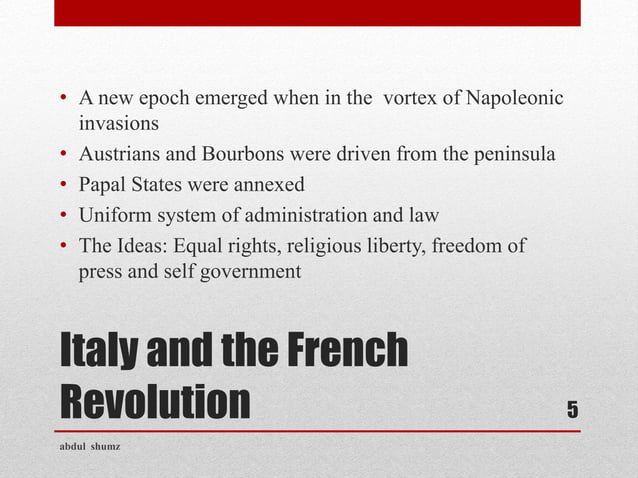 Unification of Italy, History, class 10 cbse | PPT