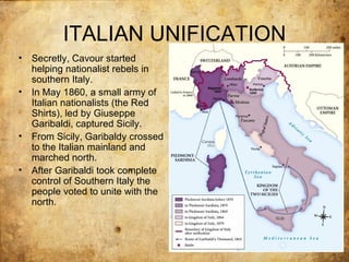 unification of italy and germany . european history | PDF