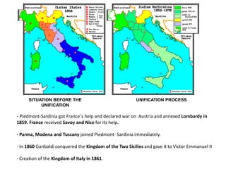 Unifications of Italy and Germany | PPTX