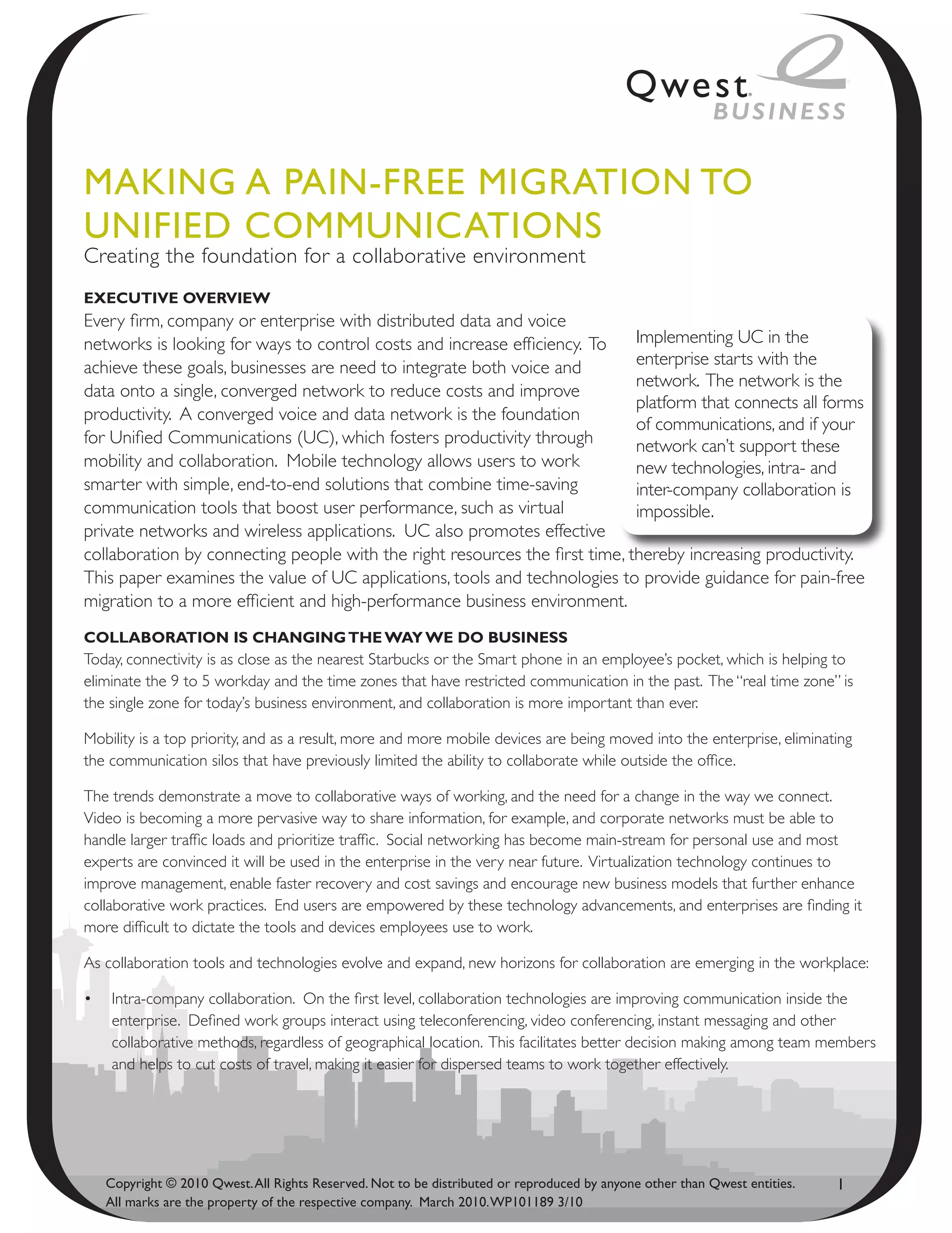 Making a Pain-free Migration to Unified Communications | PDF | Web Conferencing | Computer ...