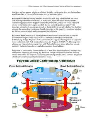 Unified Conferencing: What is it | PDF