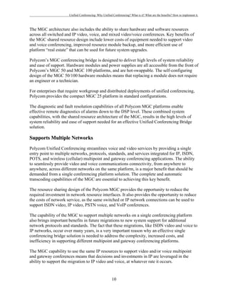 Unified Conferencing: What is it | PDF