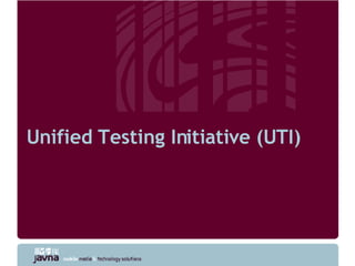 Unified Testing Criteria (UTC) | PPT | Computer Software and ...