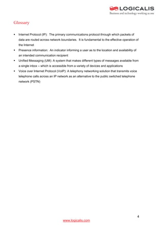Logicalis - Unified Communications Overview | PDF
