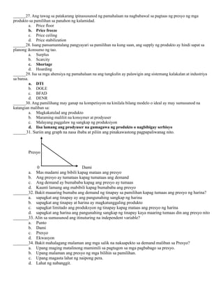 Unified exam arpan 9 10 | DOC