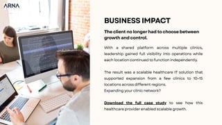 Healthcare IT Success Story: Multi-Clinic Management Case Study | PDF