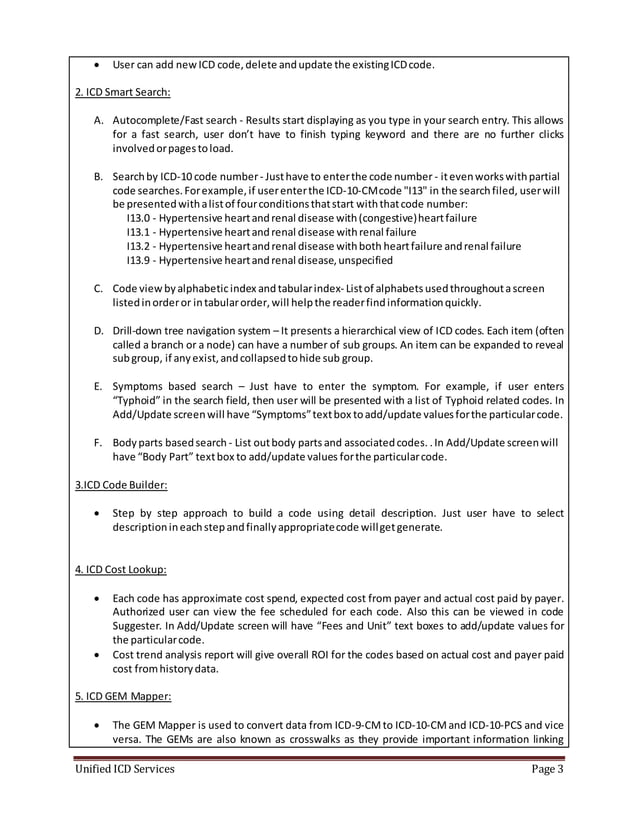 Unified International Classification of Diseases (ICD) Services. | DOCX