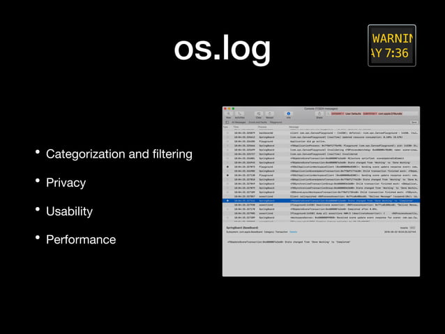 Unified logging on iOS | PPT